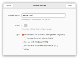 Setting up a simple NAS server on Linux Ubuntu - Micro Fusion Insight